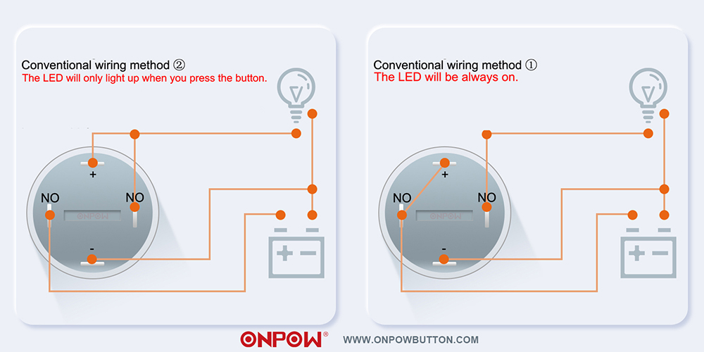 News - How to wiring a 4pin push button switch？