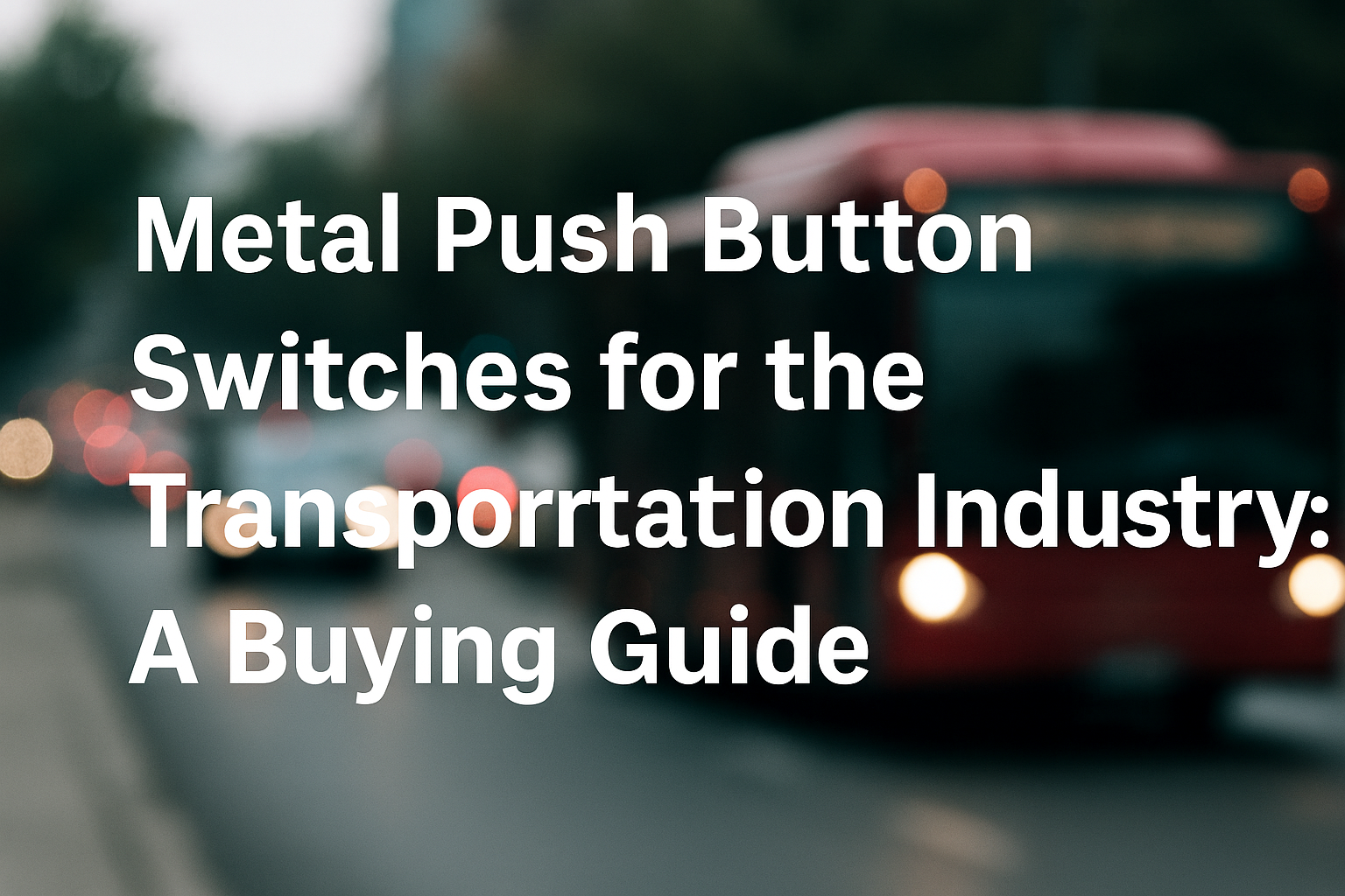 News - Metal Push Button Switches for the Transportation Industry ...